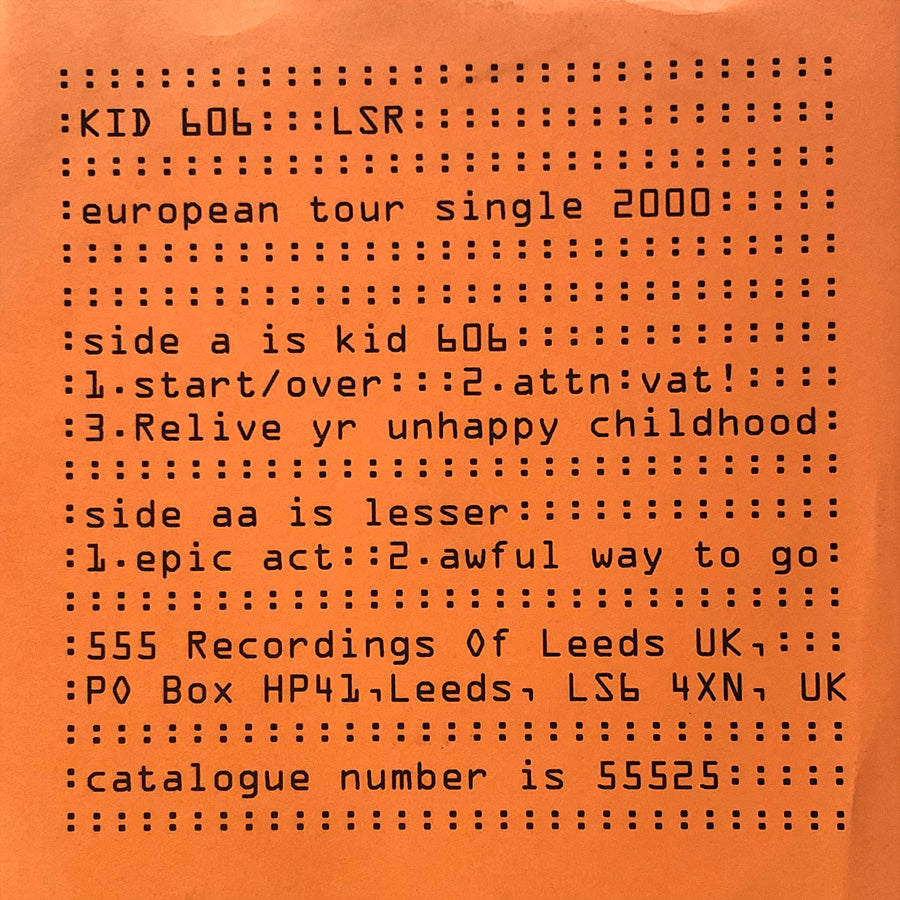 Kid 606 / Lesser - split 7" – Jigsaw Records